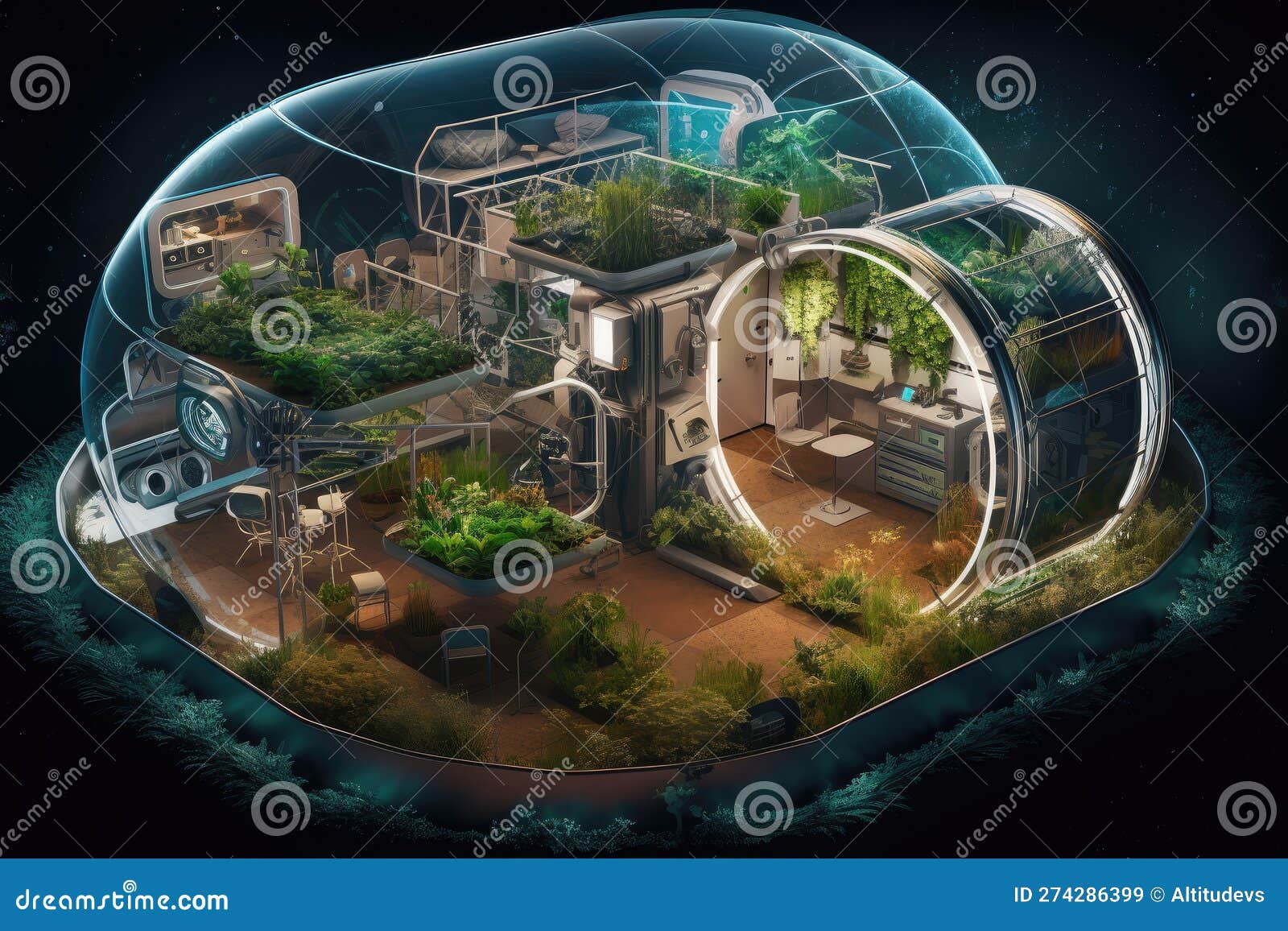 Space Habitation Satellite Flag Icon. Simple Line, Outline Vector ...
