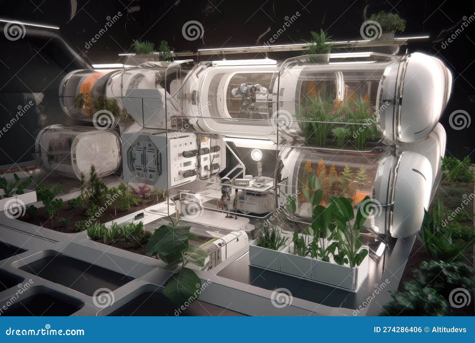 Space Habitation Satellite Flag Icon. Simple Line, Outline Vector ...