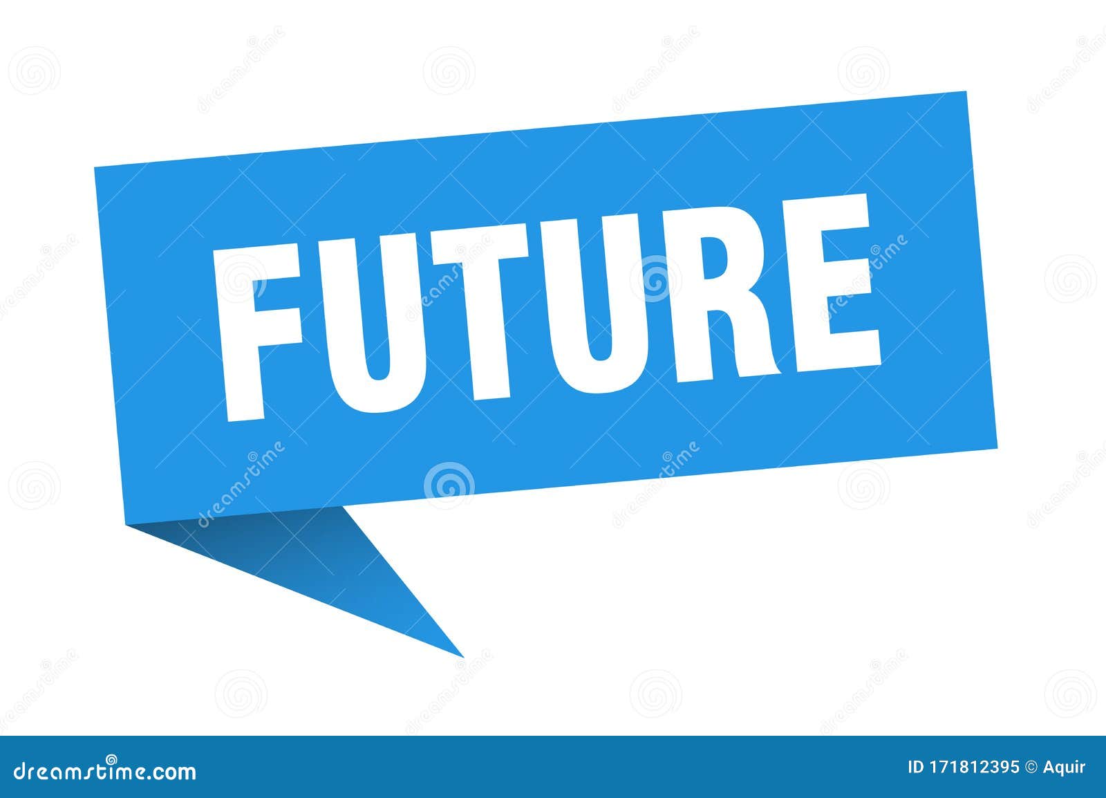 Future Speech Bubble. Future Ribbon Sign Stock Vector - Illustration of ...