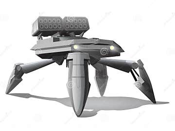 Future spider tank stock vector. Illustration of robotic - 16638720