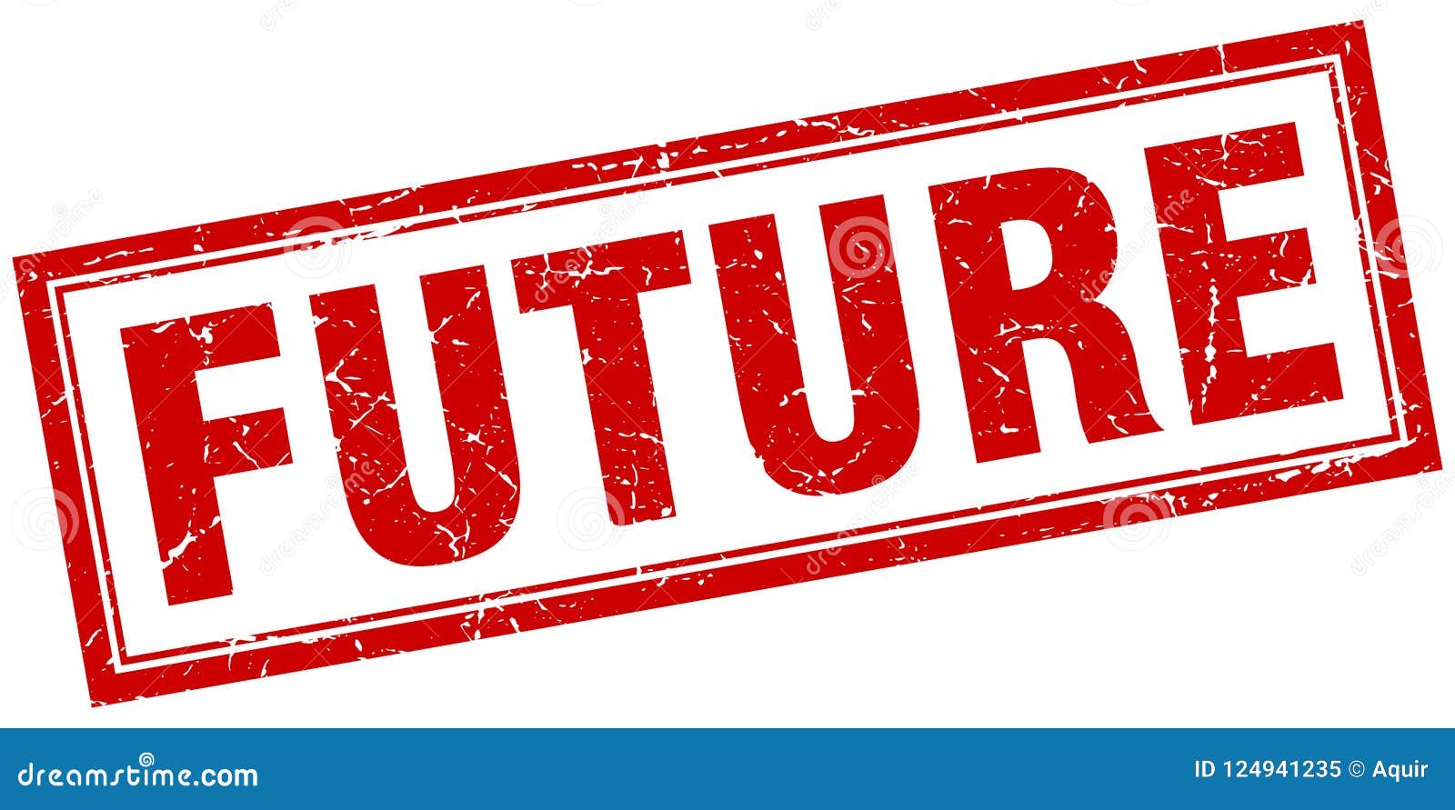 Future stamp stock vector. Illustration of square, scratched - 124941235