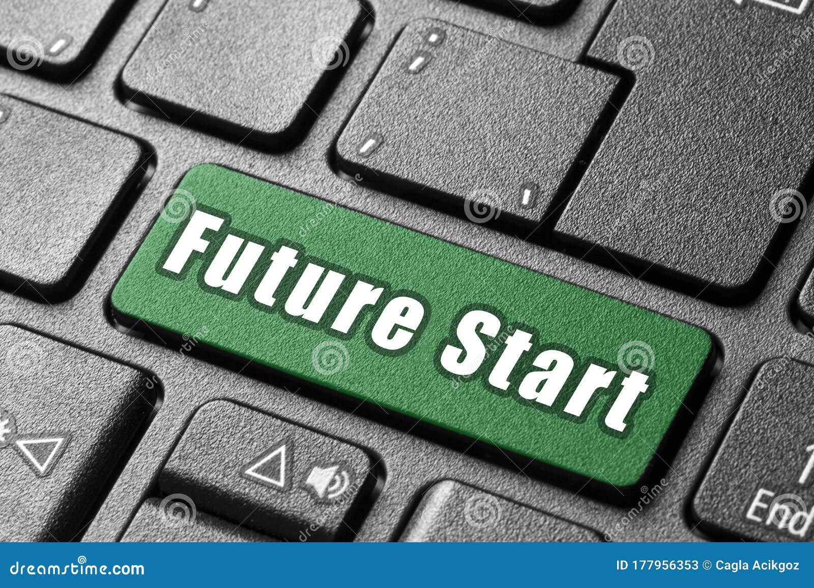 Future Start Pc Keyboard Button Pushing a Single Word Stock Image - Image of bacterium, illness ...