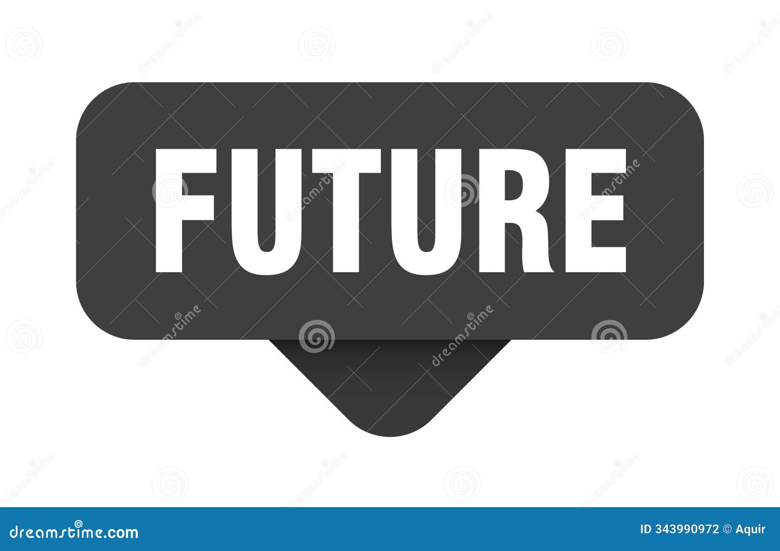 Future Sticker. Future Sign on Transparent Background Stock Vector ...