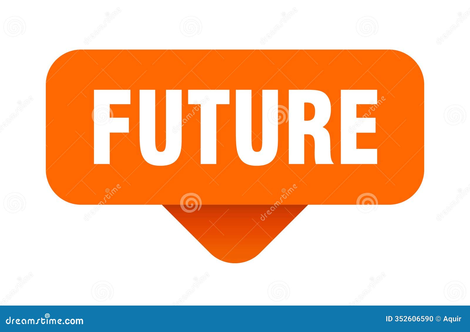 Future Sticker. Future Sign on Transparent Background Stock Vector ...
