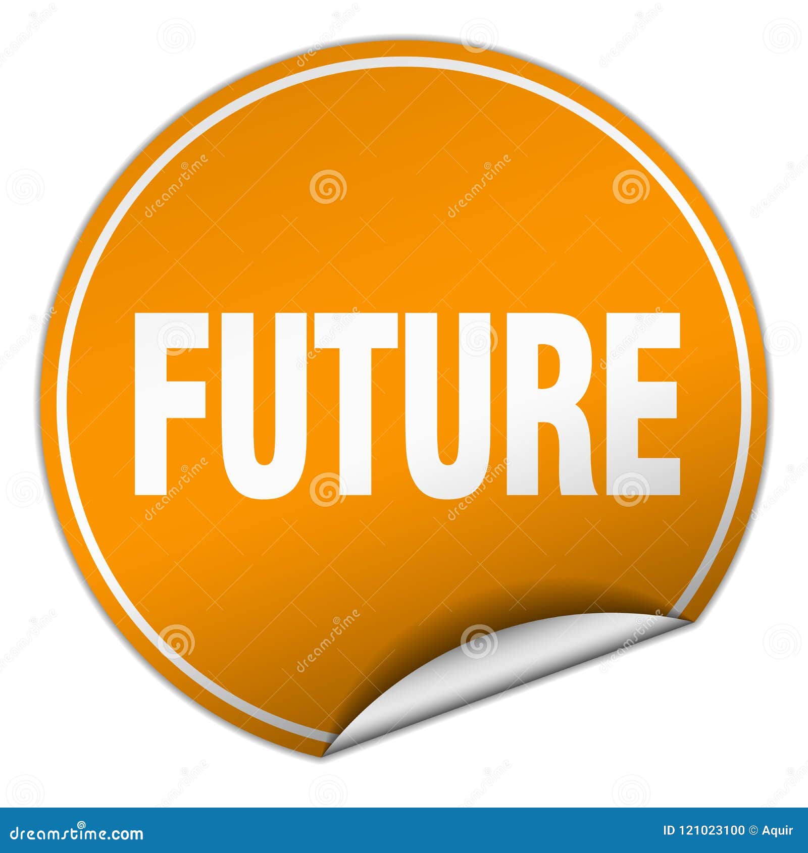 Future sticker stock vector. Illustration of banner - 121023100