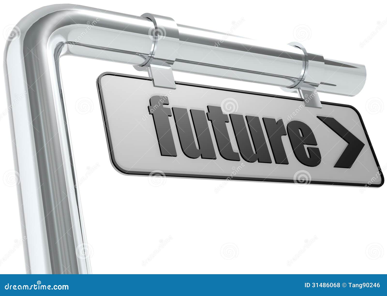 Future street sign stock illustration. Illustration of silver - 31486068