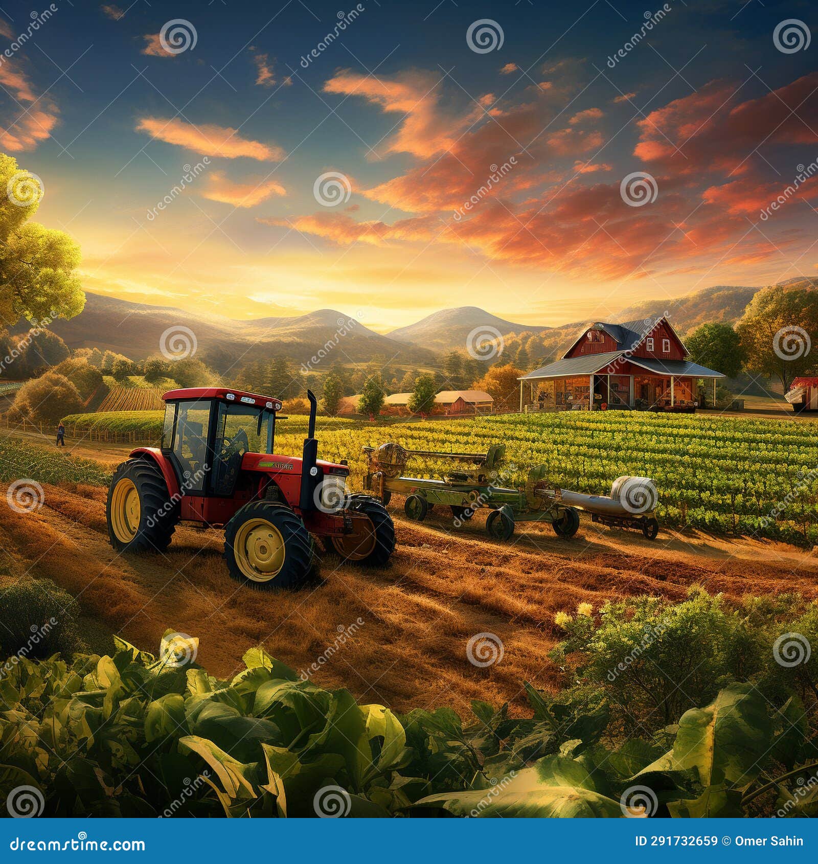 Future of Sustainable Farming Practices Stock Image - Image of create ...