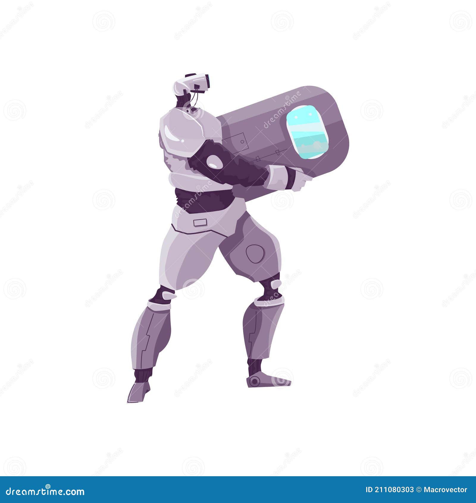 Future Tech Droid Composition Stock Vector - Illustration of watch ...