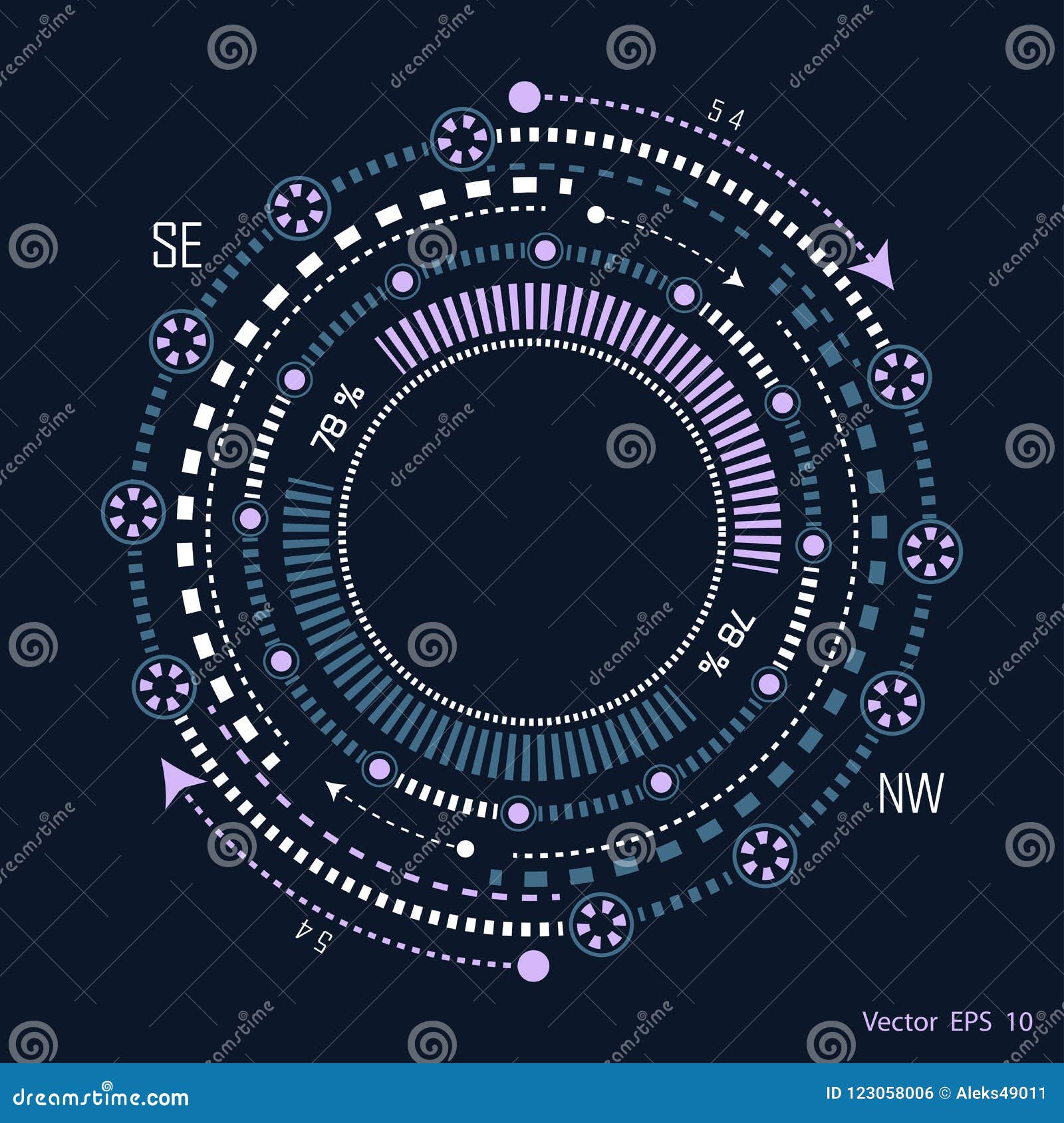Future Technologies .loading Sign .Technical Drawing ,vector Stock ...