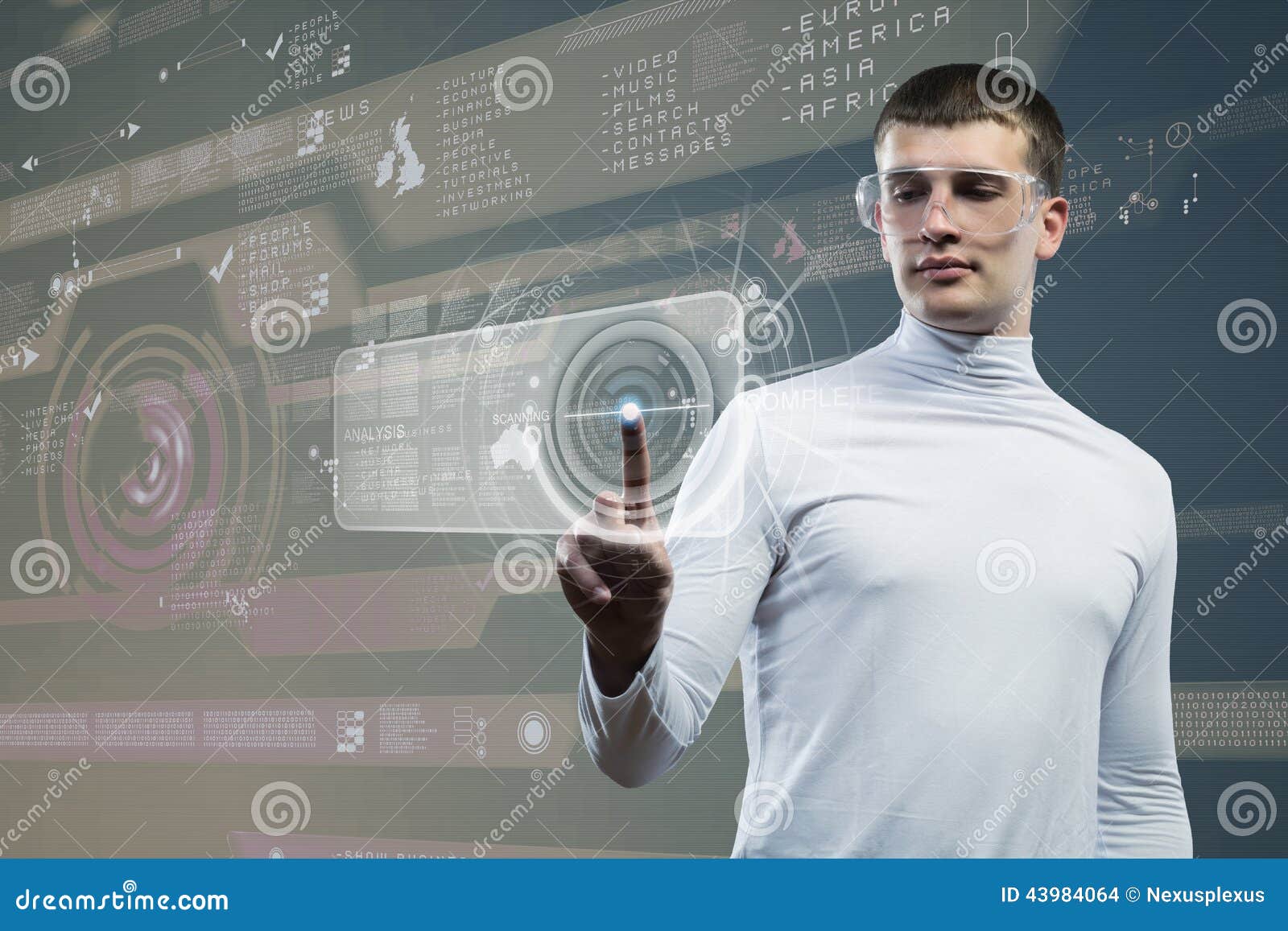 Future technologies stock photo. Image of connect, click - 43984064