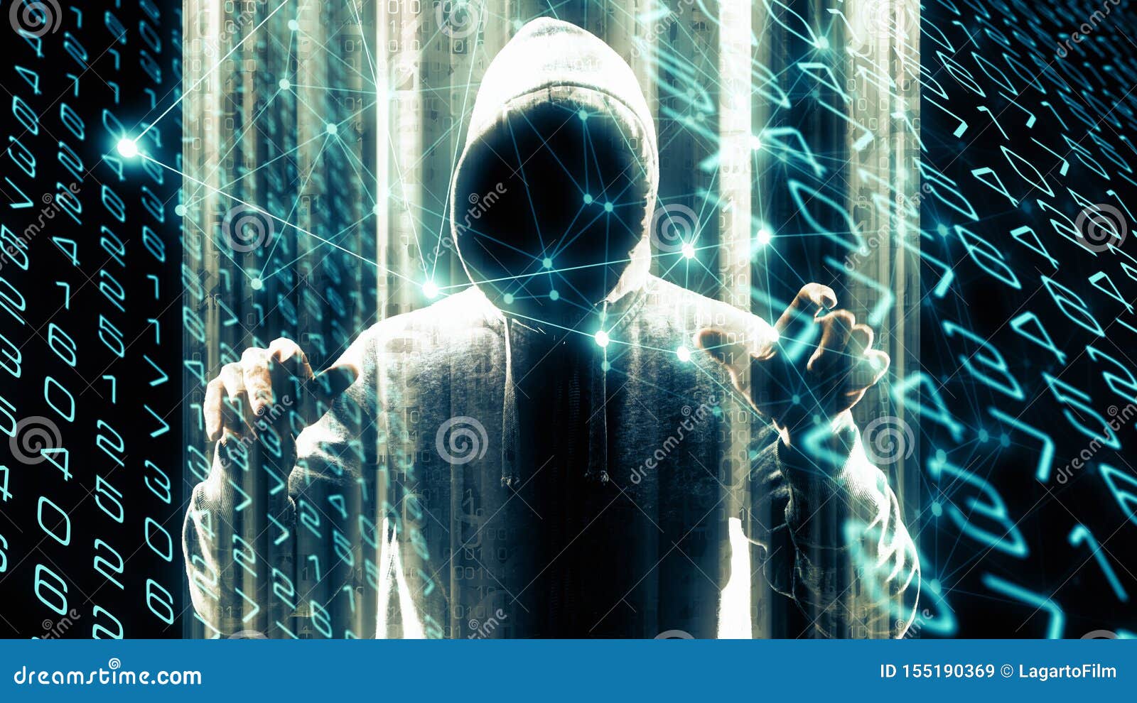 Future Technology Abstract Network Hacking Stock Image - Image of ...