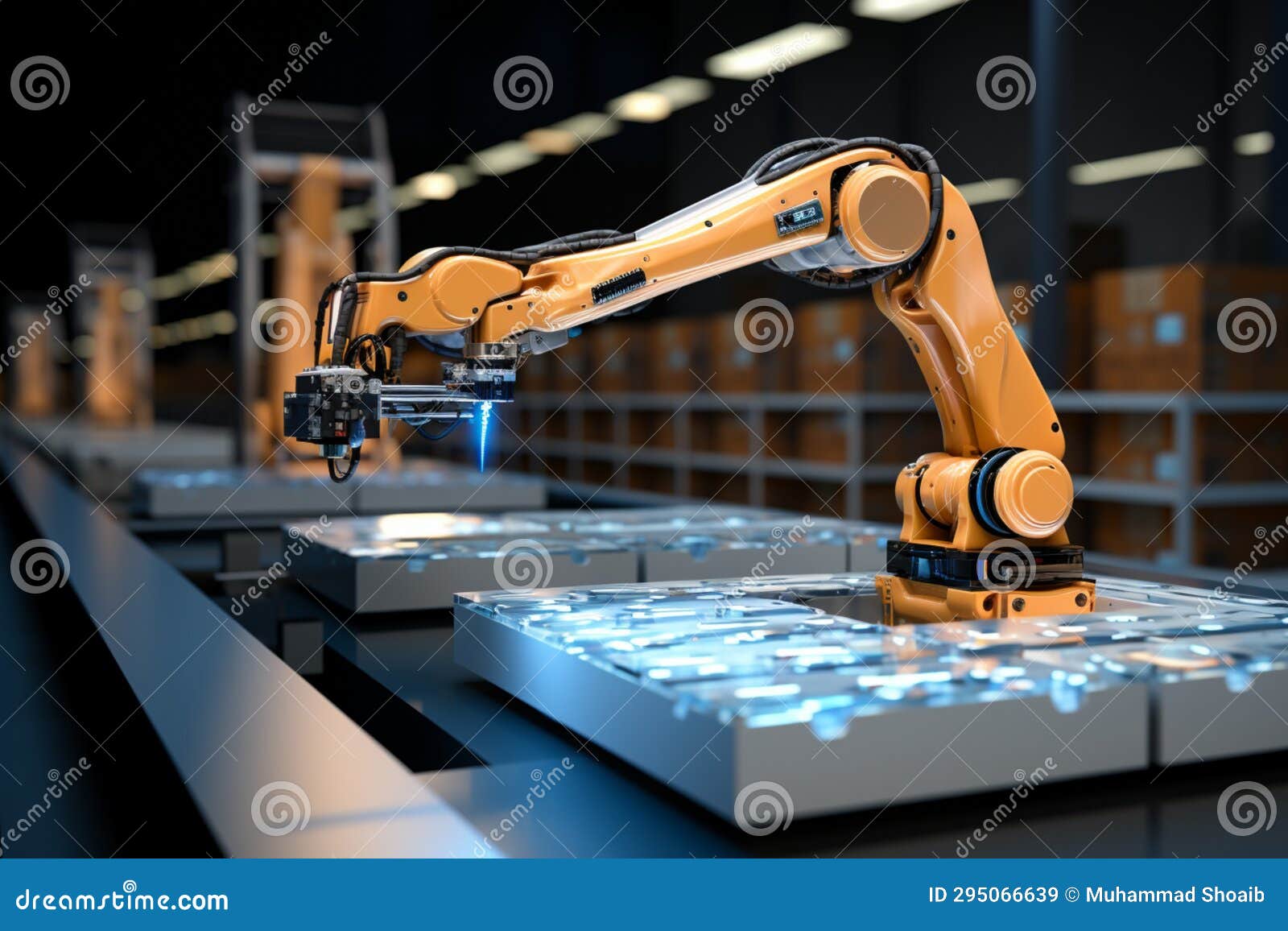 Future Technology AI Arm Robot for Efficient Product Manufacturing ...