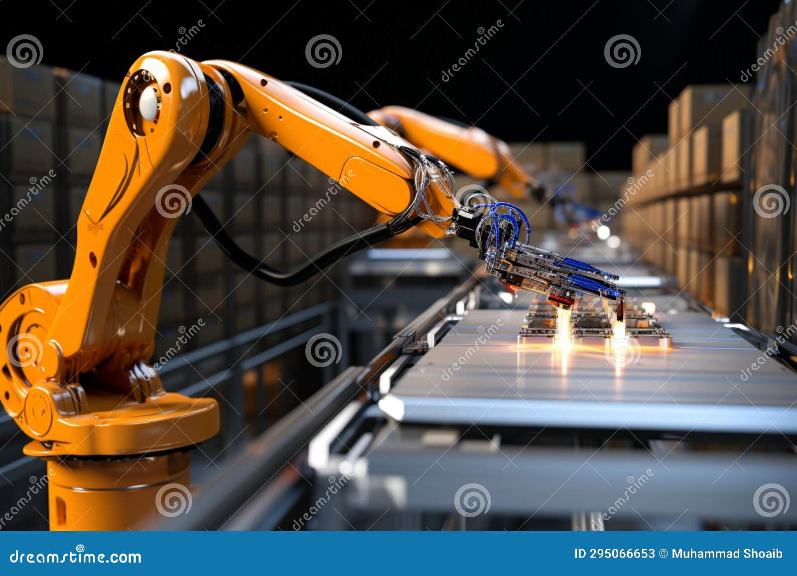 Future Technology AI Arm Robot for Efficient Product Manufacturing ...