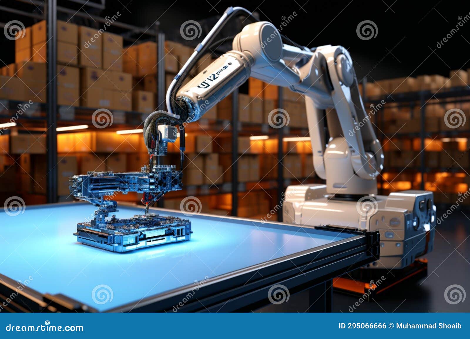 Future Technology AI Arm Robot for Efficient Product Manufacturing ...