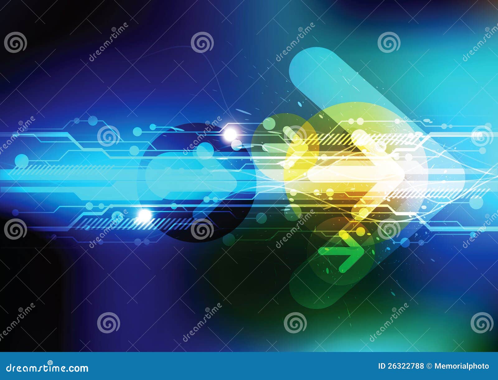 Future Technology with Arrow Stock Vector - Illustration of modern ...