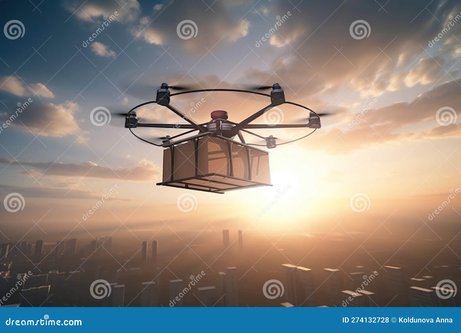 Future Technology of Autonomous Logistics, Created with Generative AI ...