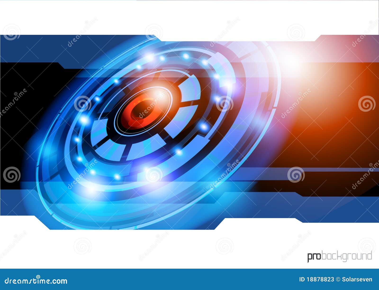 Future Technology Background Stock Vector - Illustration of eps10 ...