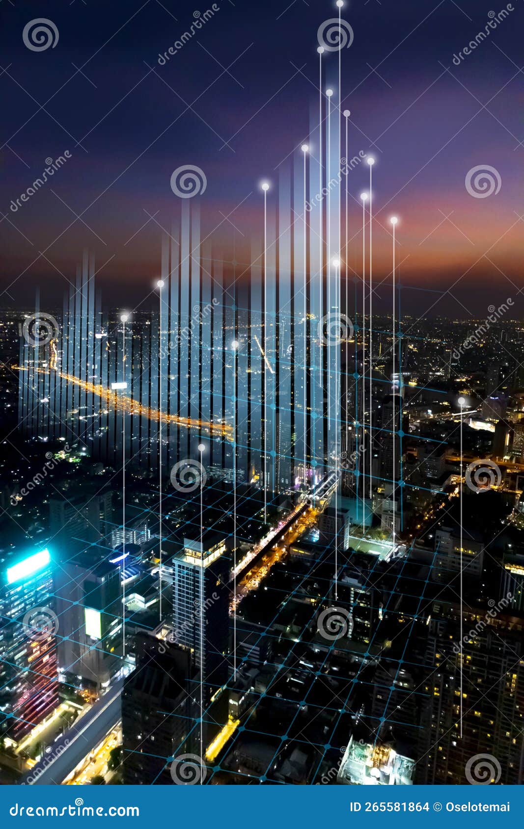 Future Technology and Communication Abstract Background of an Internet ...