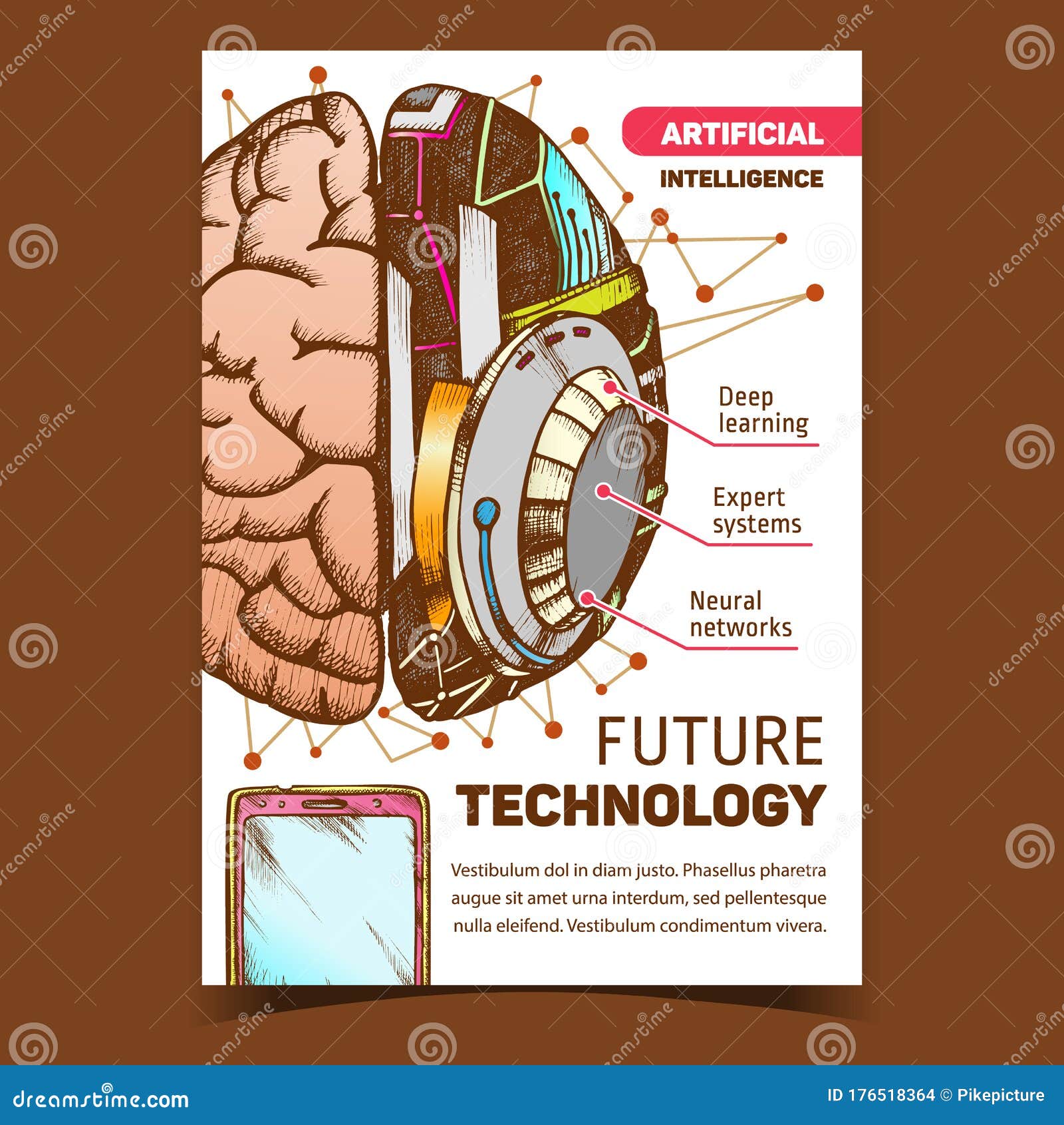 Future Technology Creative Advertise Banner Vector Stock Vector ...