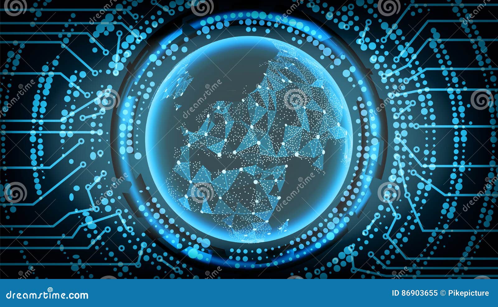 Future Of Europe Currency Concept 3d Render. Digital Glitch Background ...