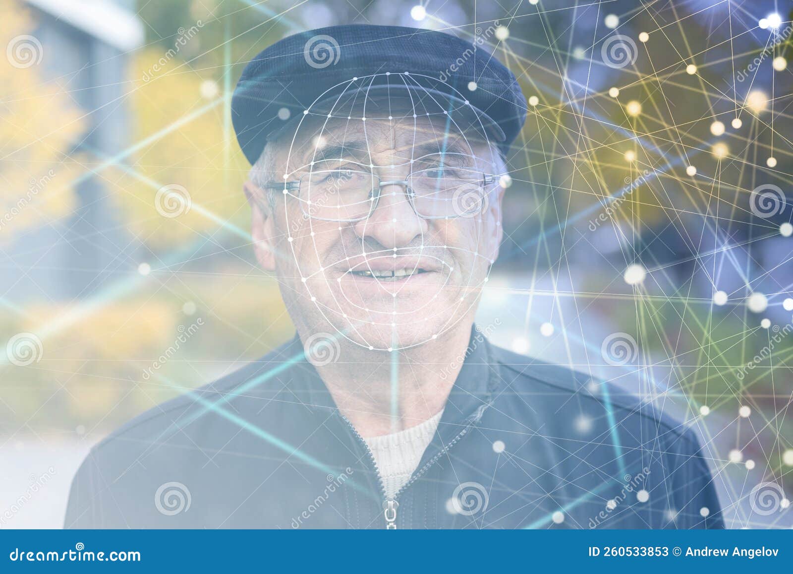 Future Technology Face Virtual Detection Points Stock Image - Image of ...