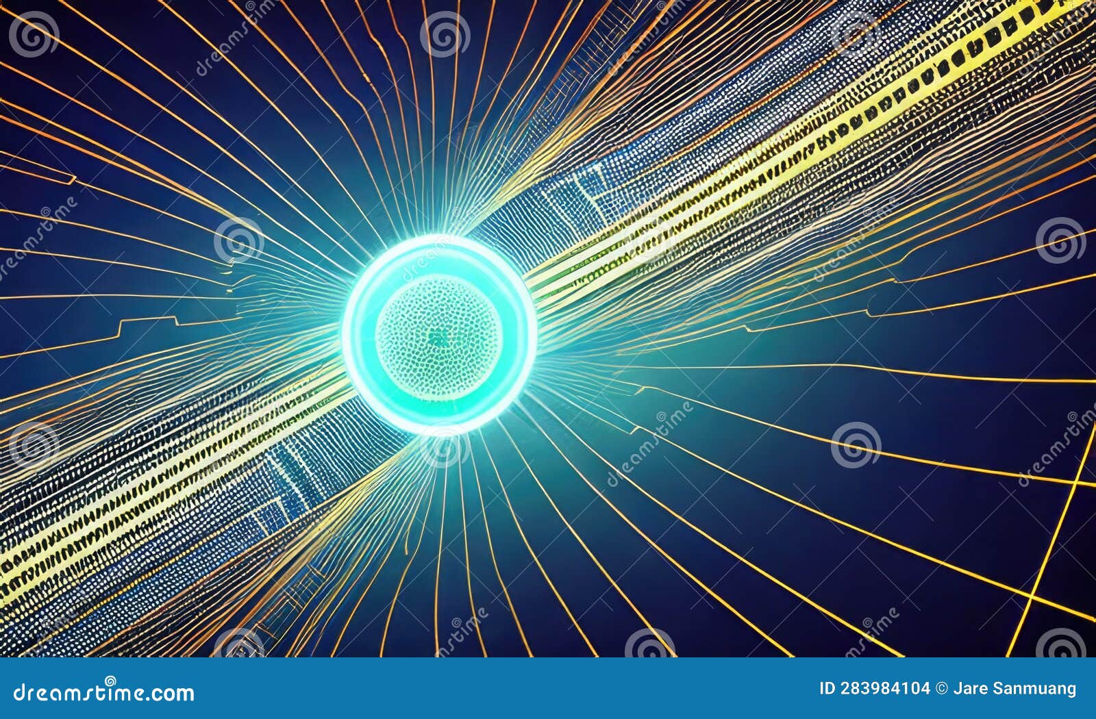 Future Technology Lines with Dots Network Mesh Background,Generative AI ...