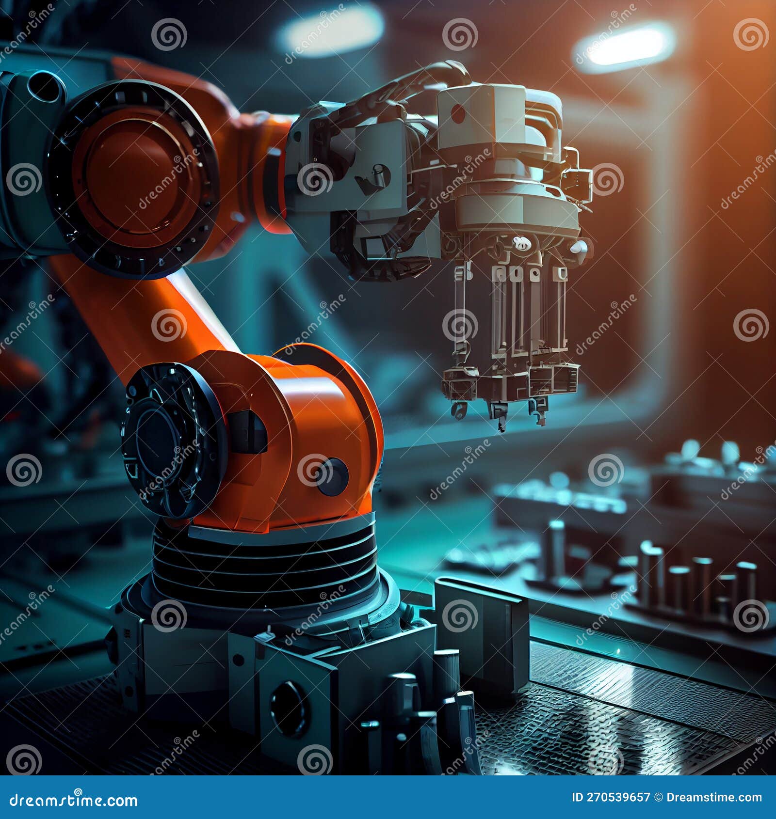 Future Technology for Mechanized Industry Robot,generative Ai Stock ...