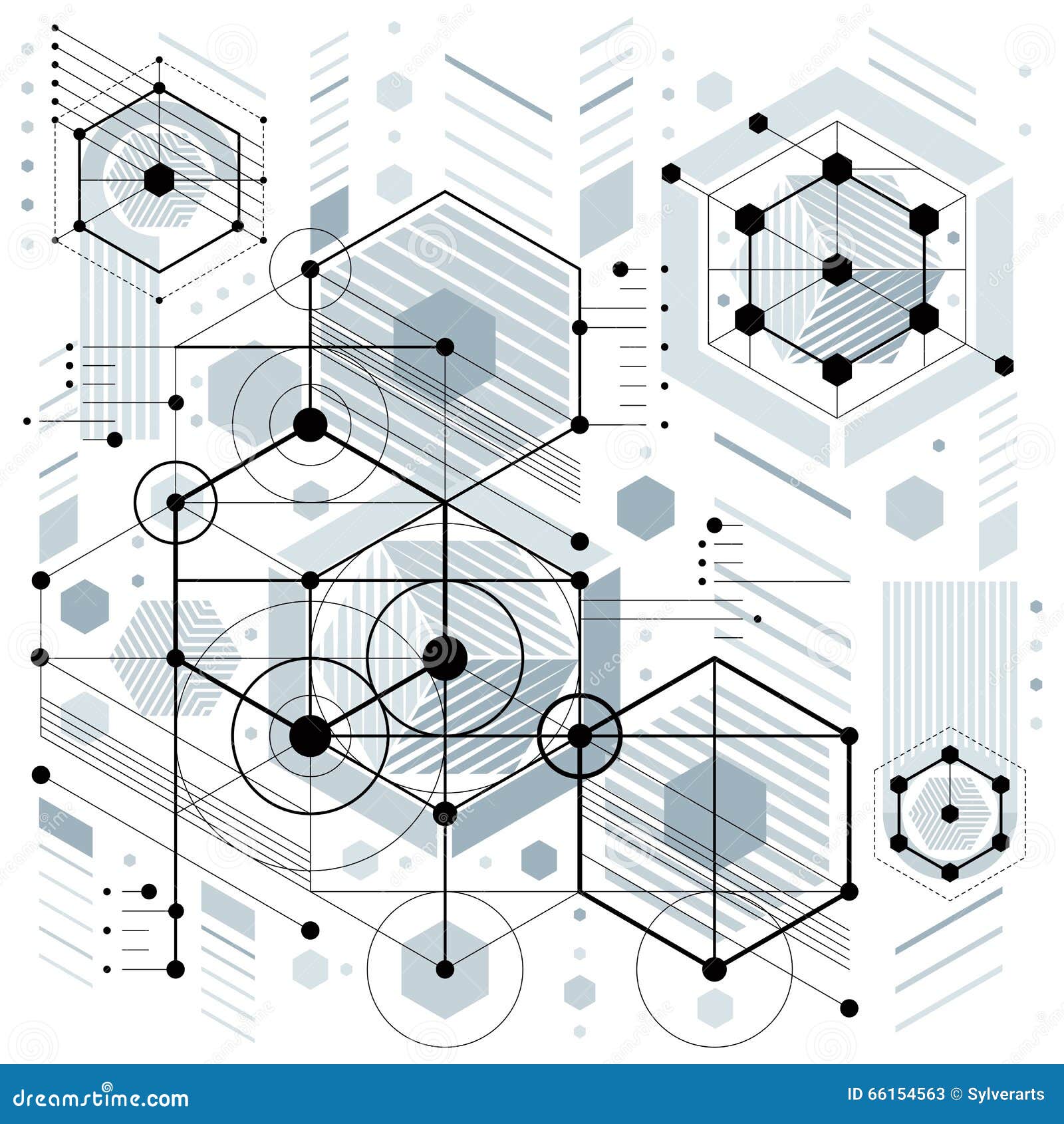 Future Technology Vector Drawing, Industrial Wallpaper. Graphic Stock ...