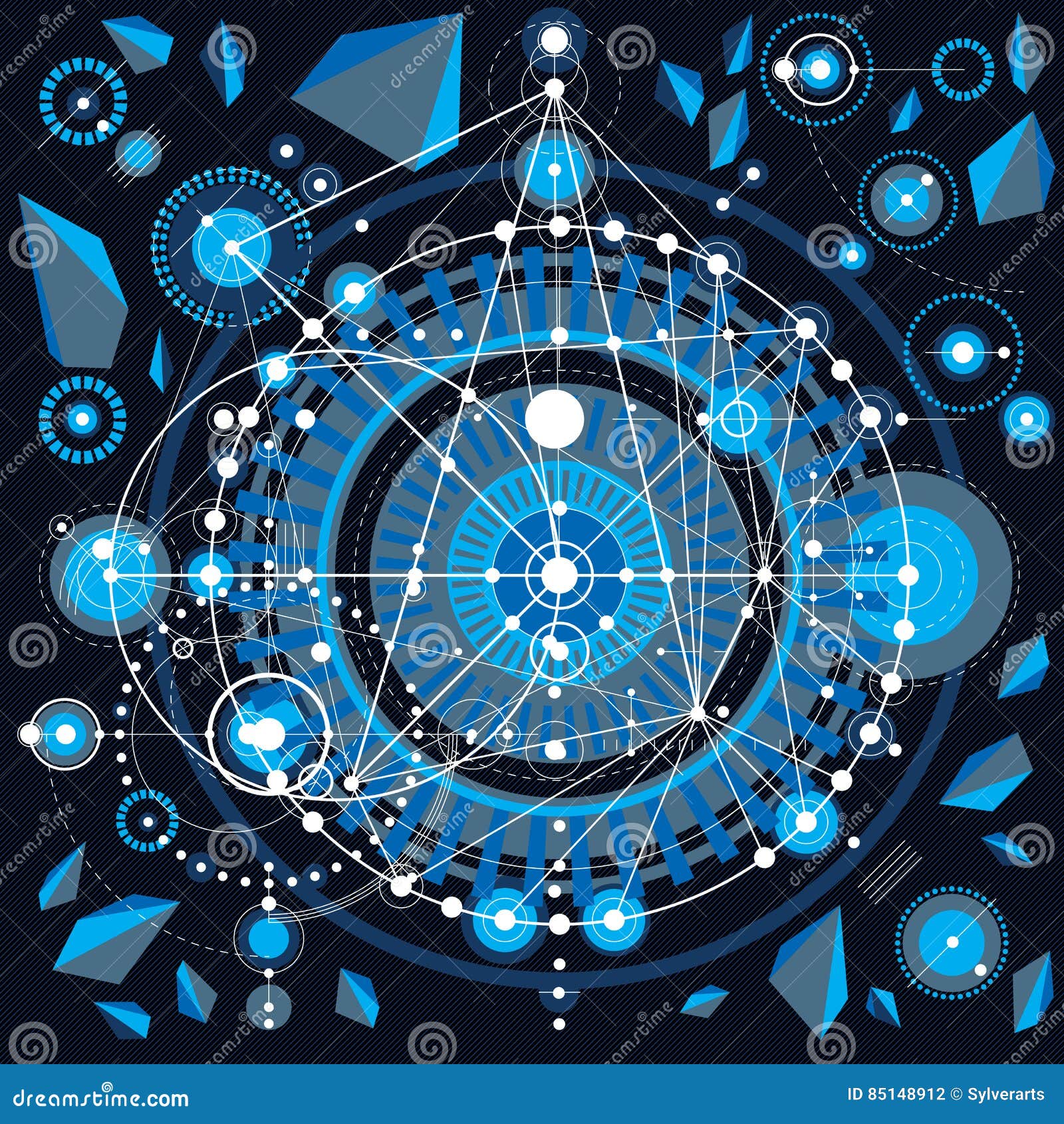 Future Technology Vector Drawing, Industrial Wallpaper. Graphic Stock ...