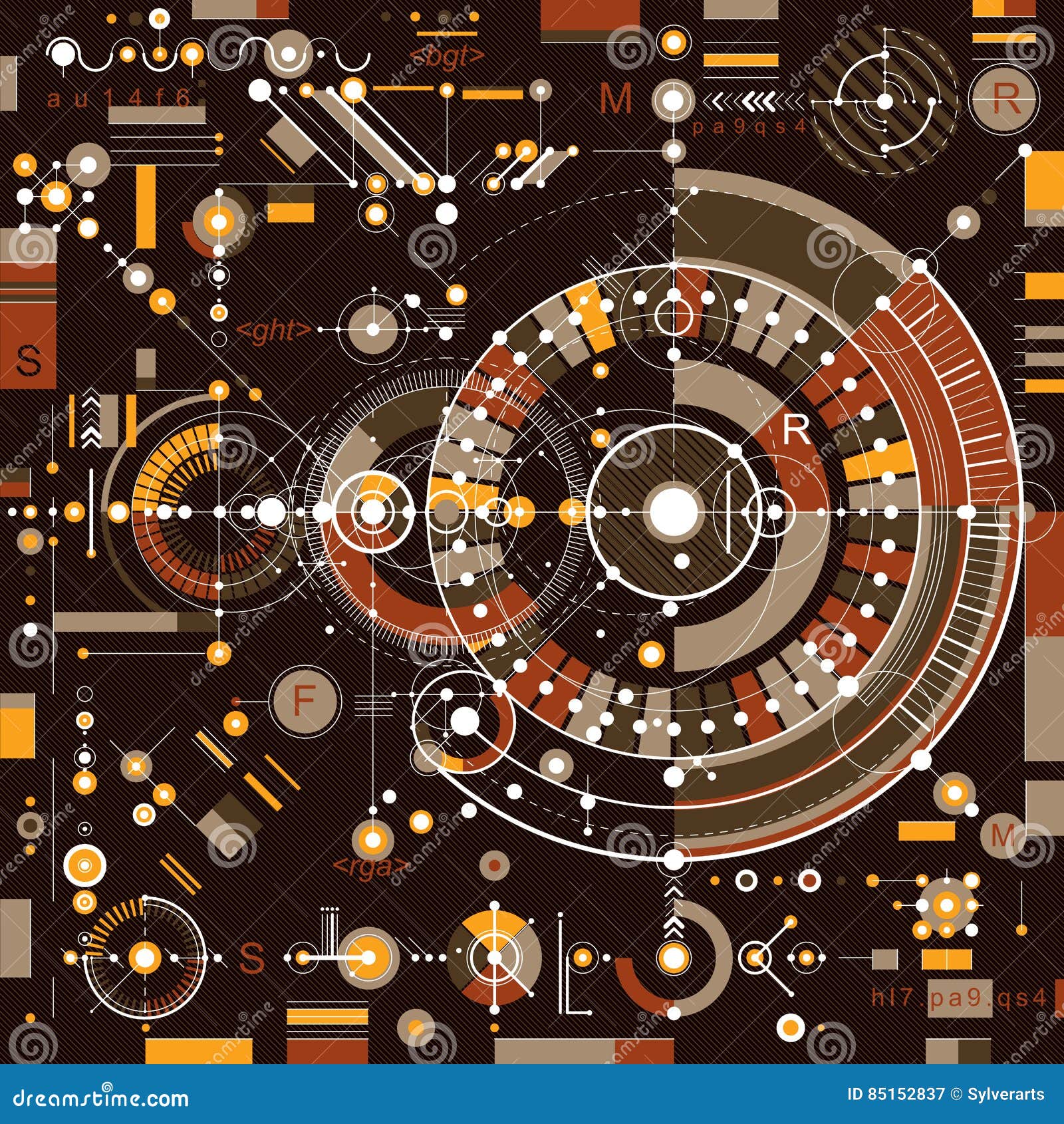Future Technology Vector Drawing, Industrial Wallpaper. Graphic Stock ...