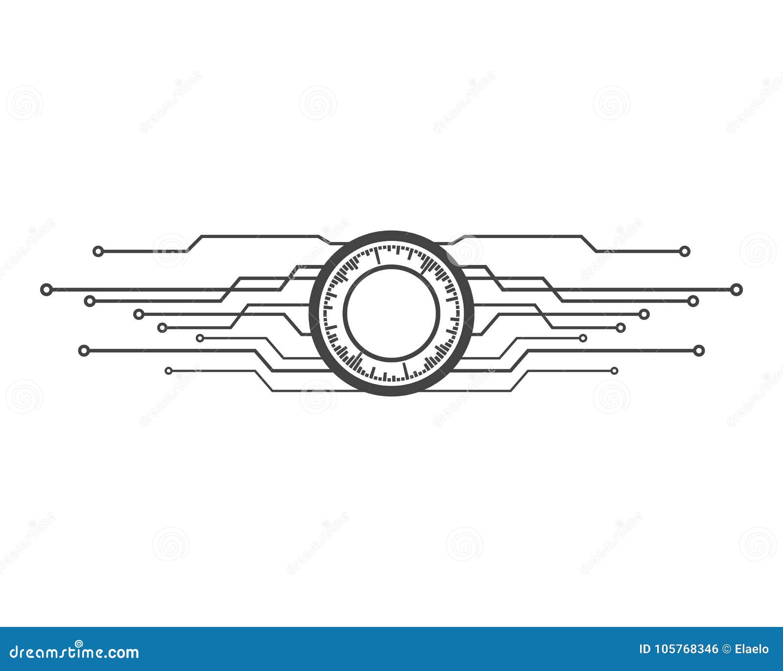 Future Technology Vector Illustration Stock Vector - Illustration of ...
