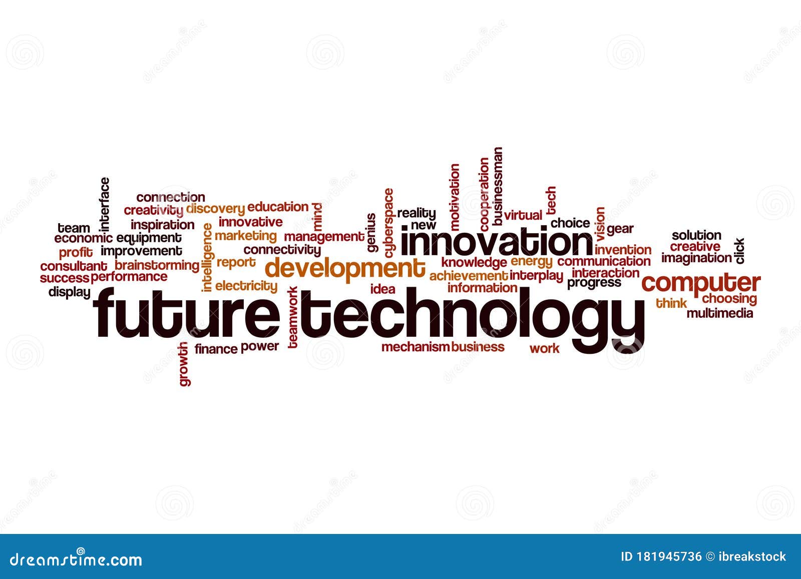 Future Technology Word Cloud Concept Stock Illustration - Illustration ...