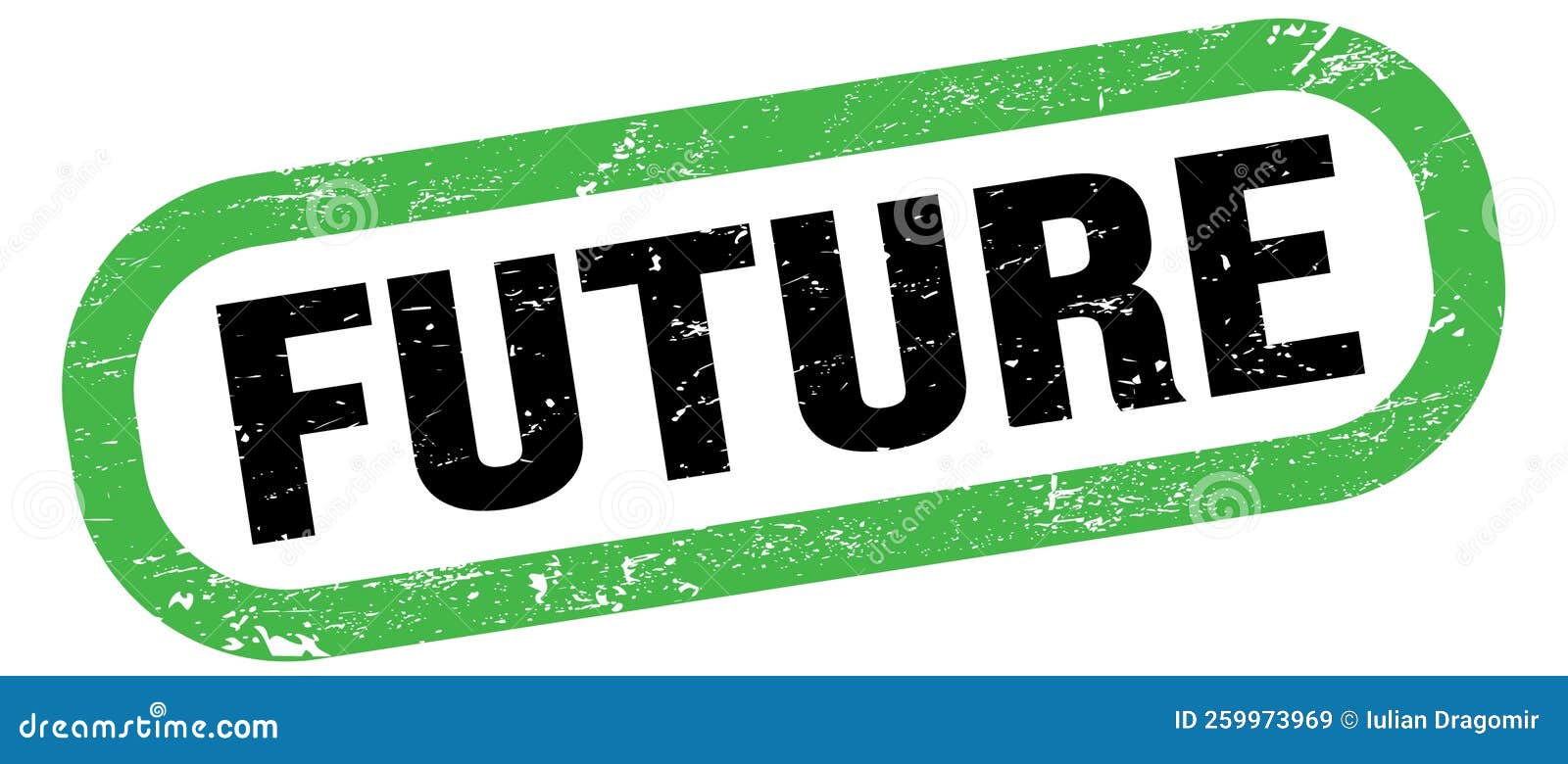 FUTURE, Text Written on Green-black Stamp Sign Stock Illustration ...