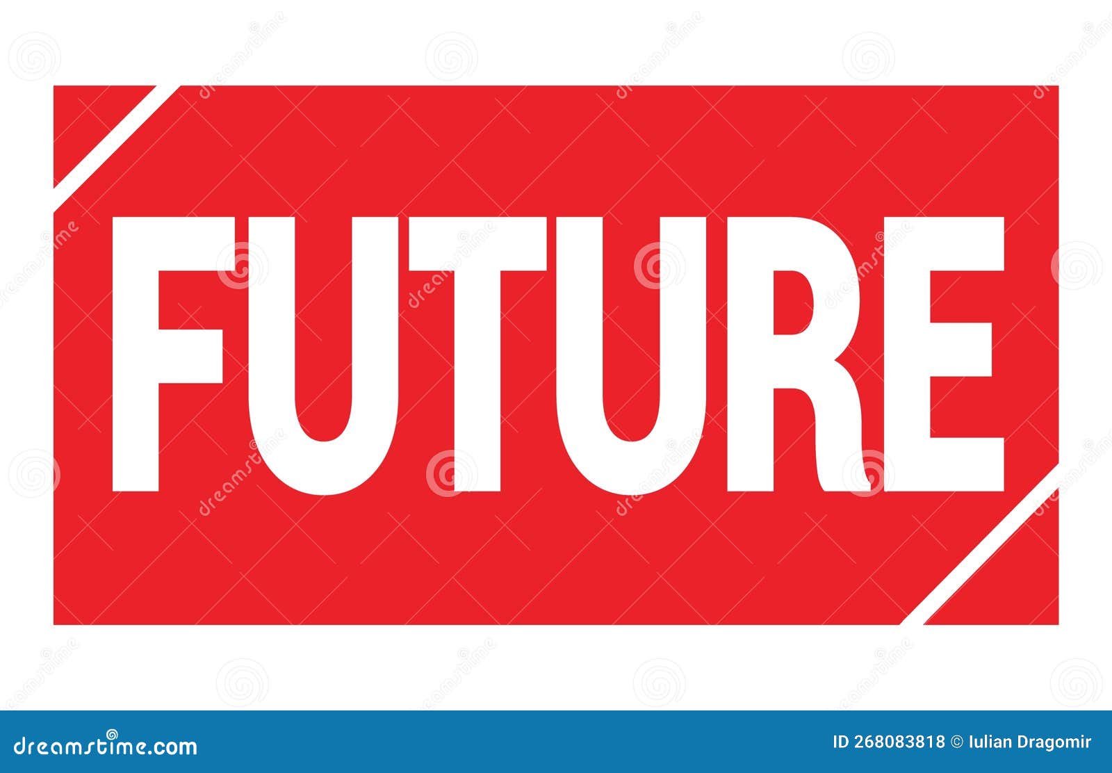 FUTURE Text Written on Red Stamp Sign Stock Illustration - Illustration ...