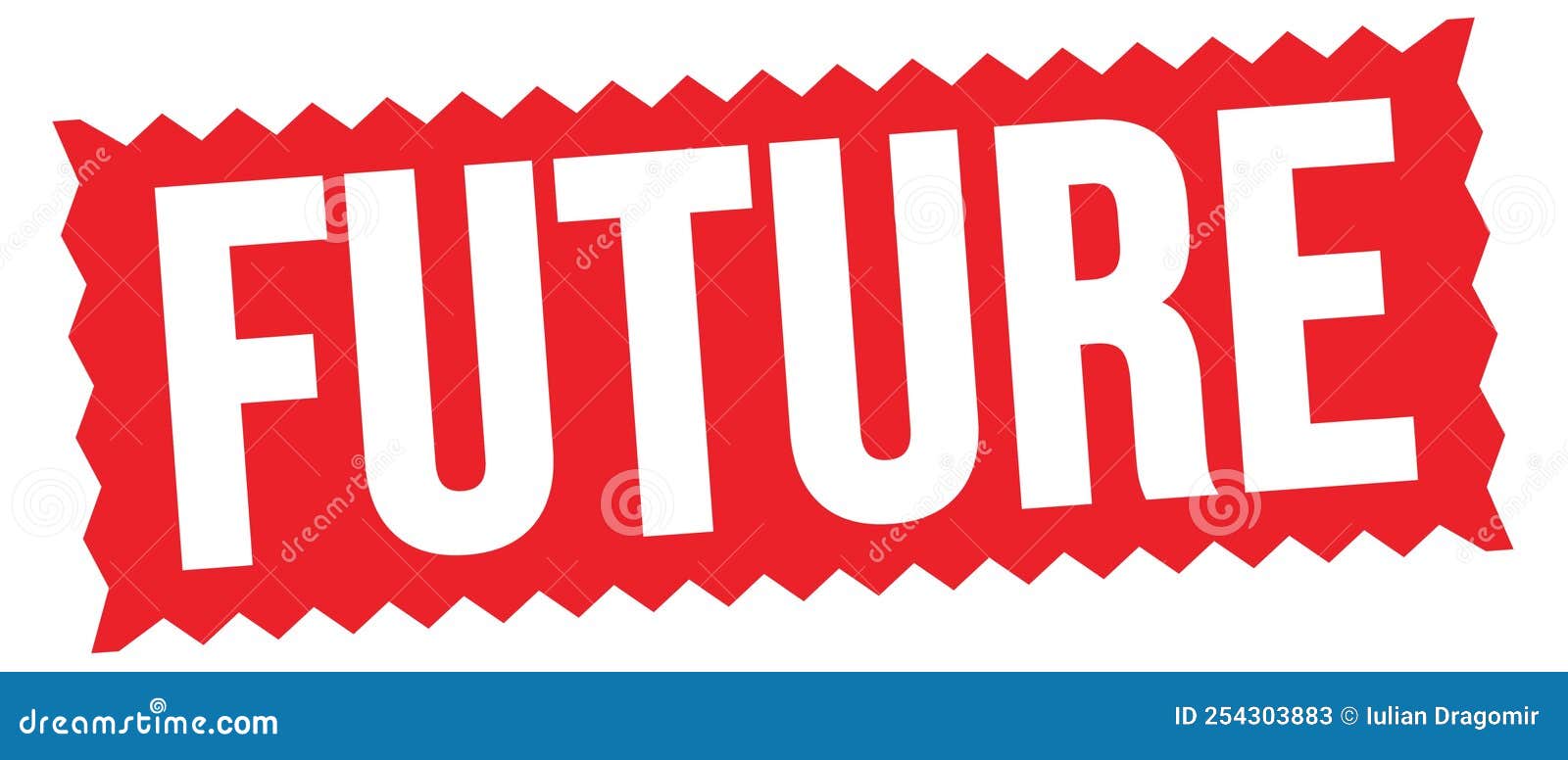 FUTURE Text Written on Red Stamp Sign Stock Illustration - Illustration ...