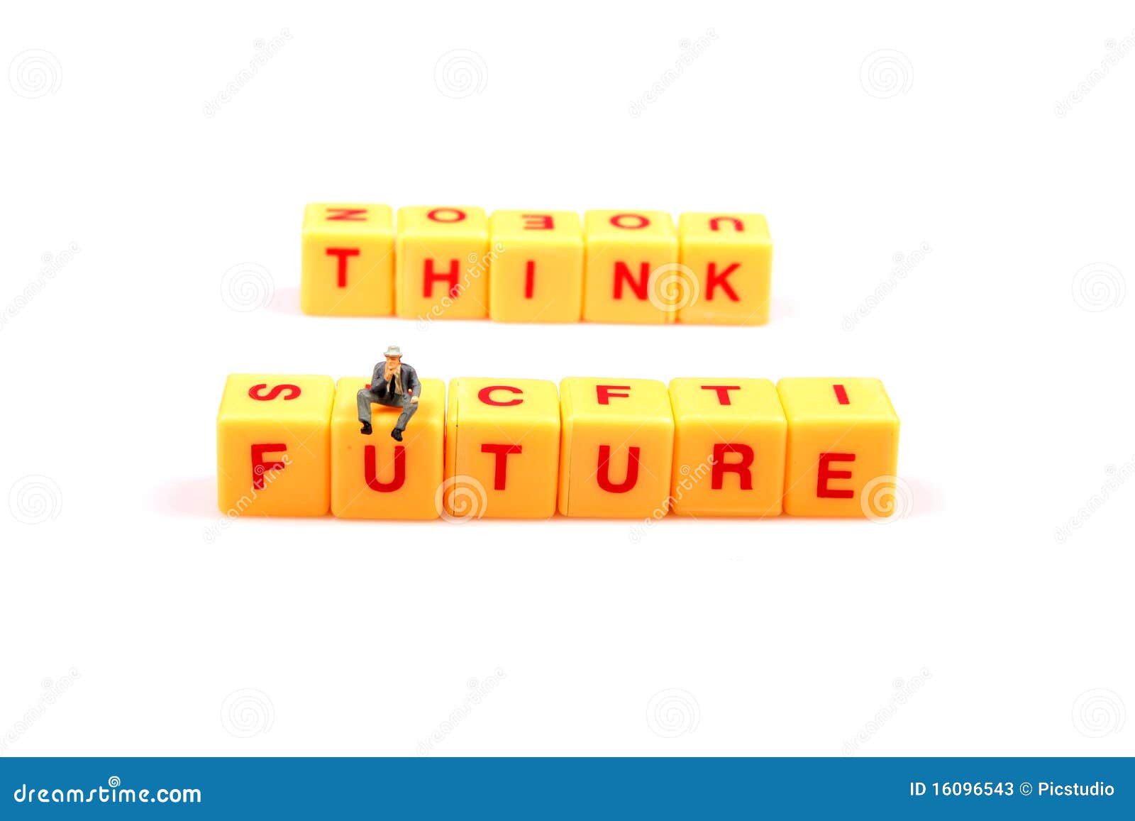 Future thinking stock image. Image of figure, thinking - 16096543