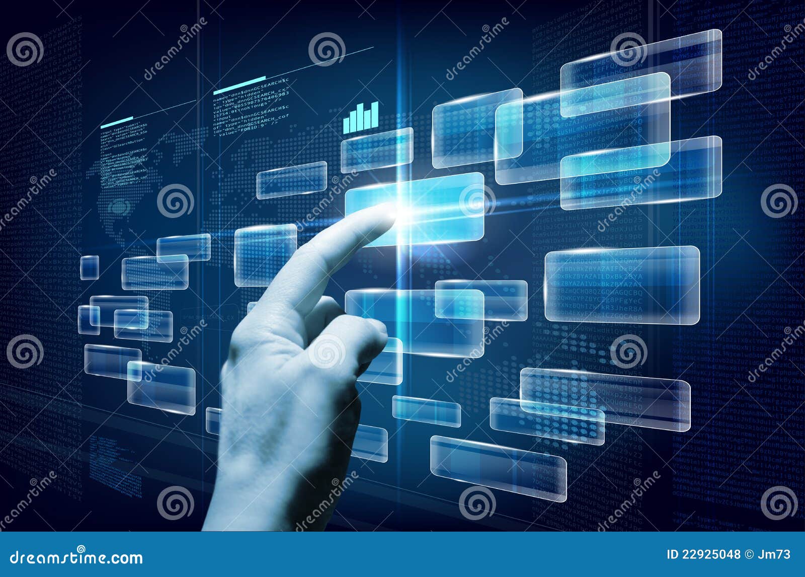 Future Touchscreen Interface Royalty-Free Stock Image | CartoonDealer ...