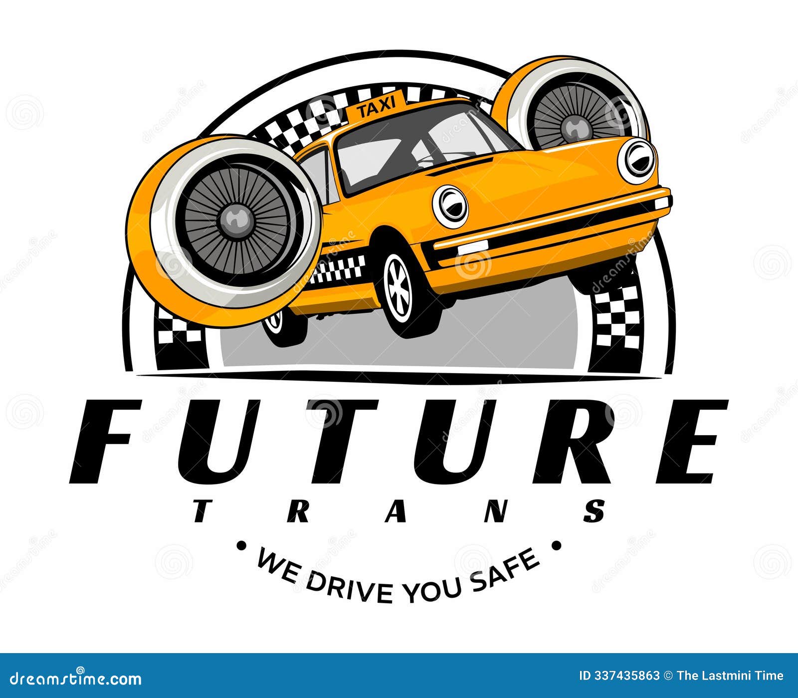 Future Trans Taxi Fly Illustration Design Vector Stock Illustration ...