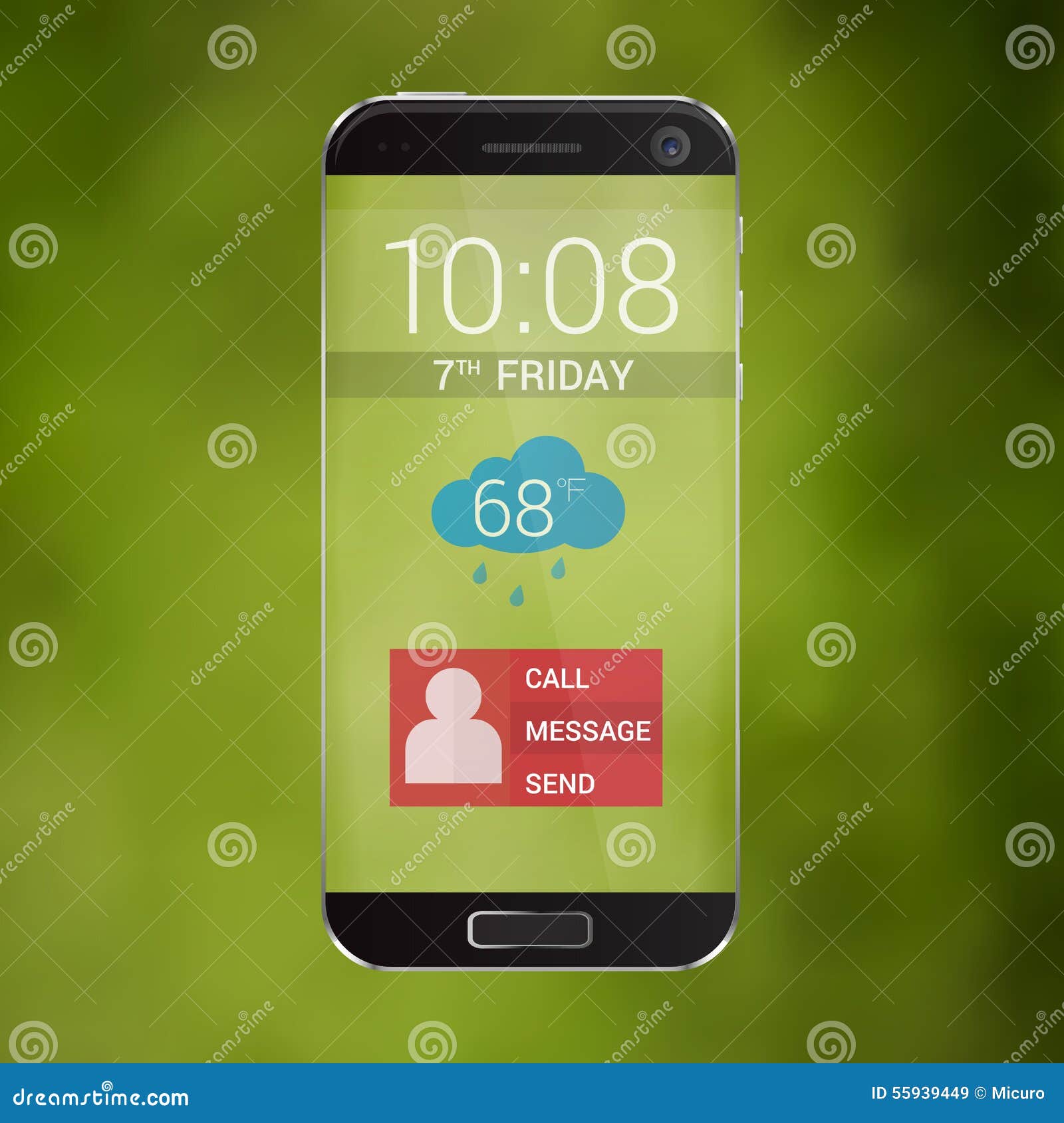 The Future Transparent Cell Phone Vector Stock Vector - Illustration of ...