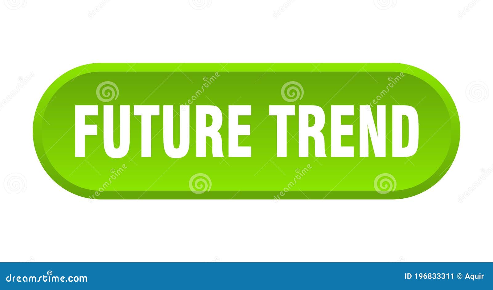 Future Trend Button. Rounded Sign on White Background Stock Vector ...