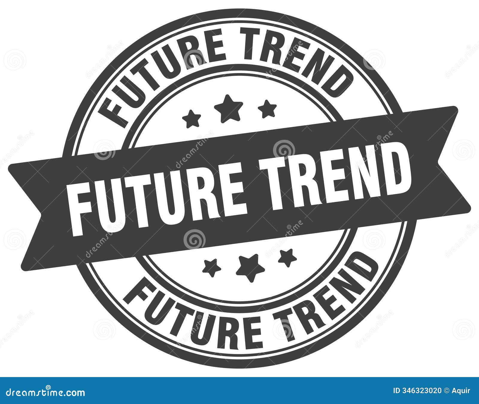 Future Trend Stamp. Future Trend Label on Transparent Background. Round ...