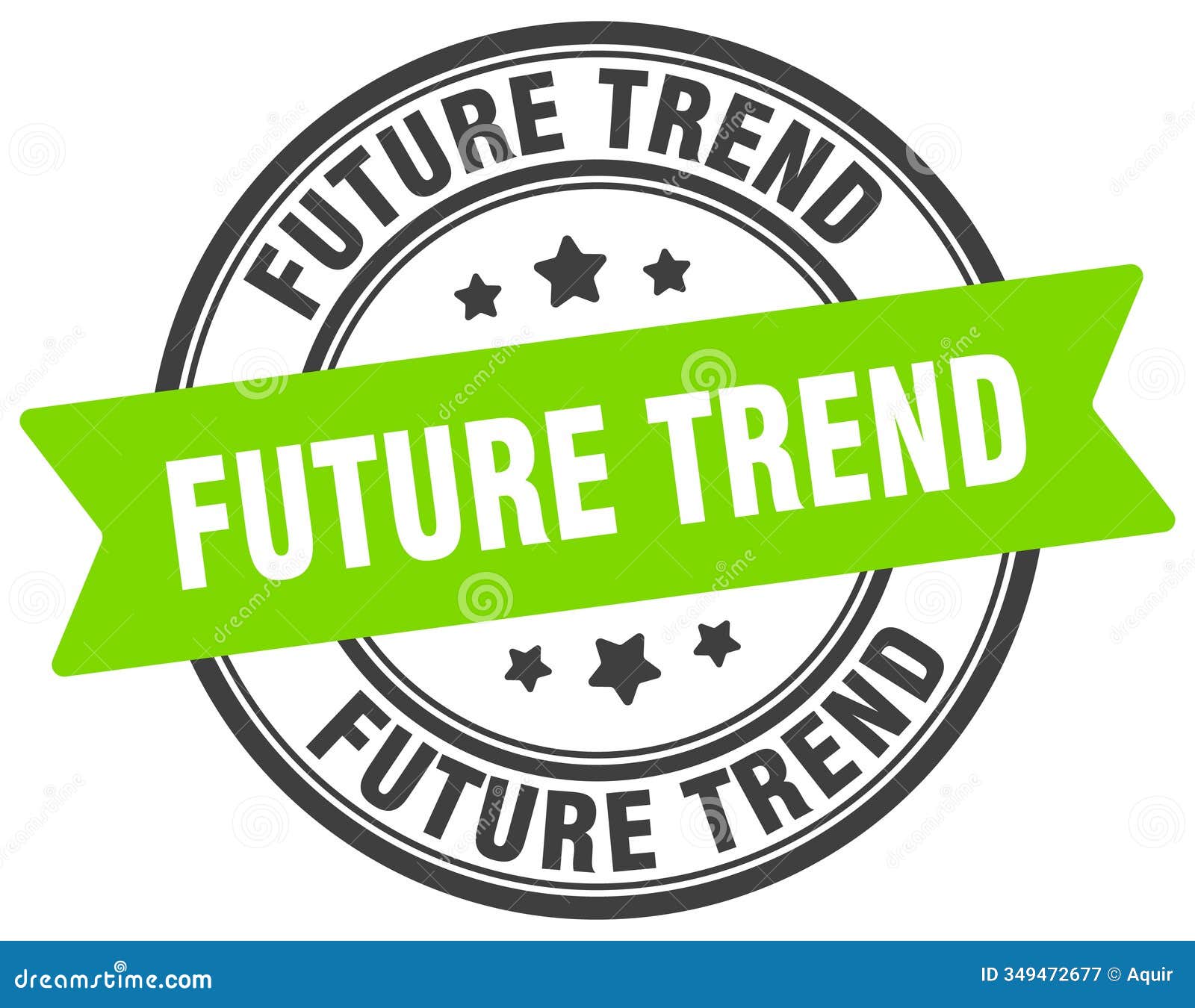 Future Trend Stamp. Future Trend Label on Transparent Background. Round ...