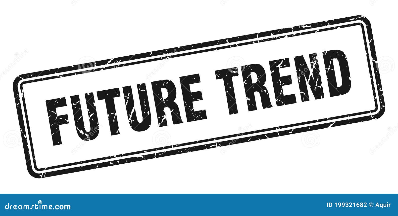 Future Trend Stamp. Square Grunge Sign on White Background Stock Vector ...