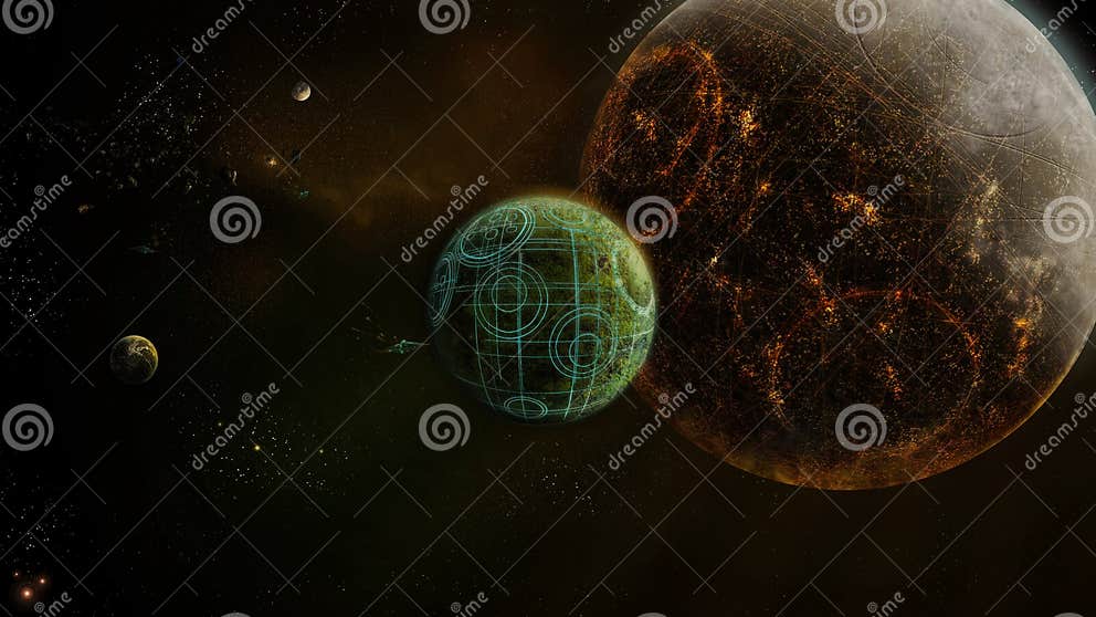 Future Universe stock illustration. Illustration of lens - 19720652