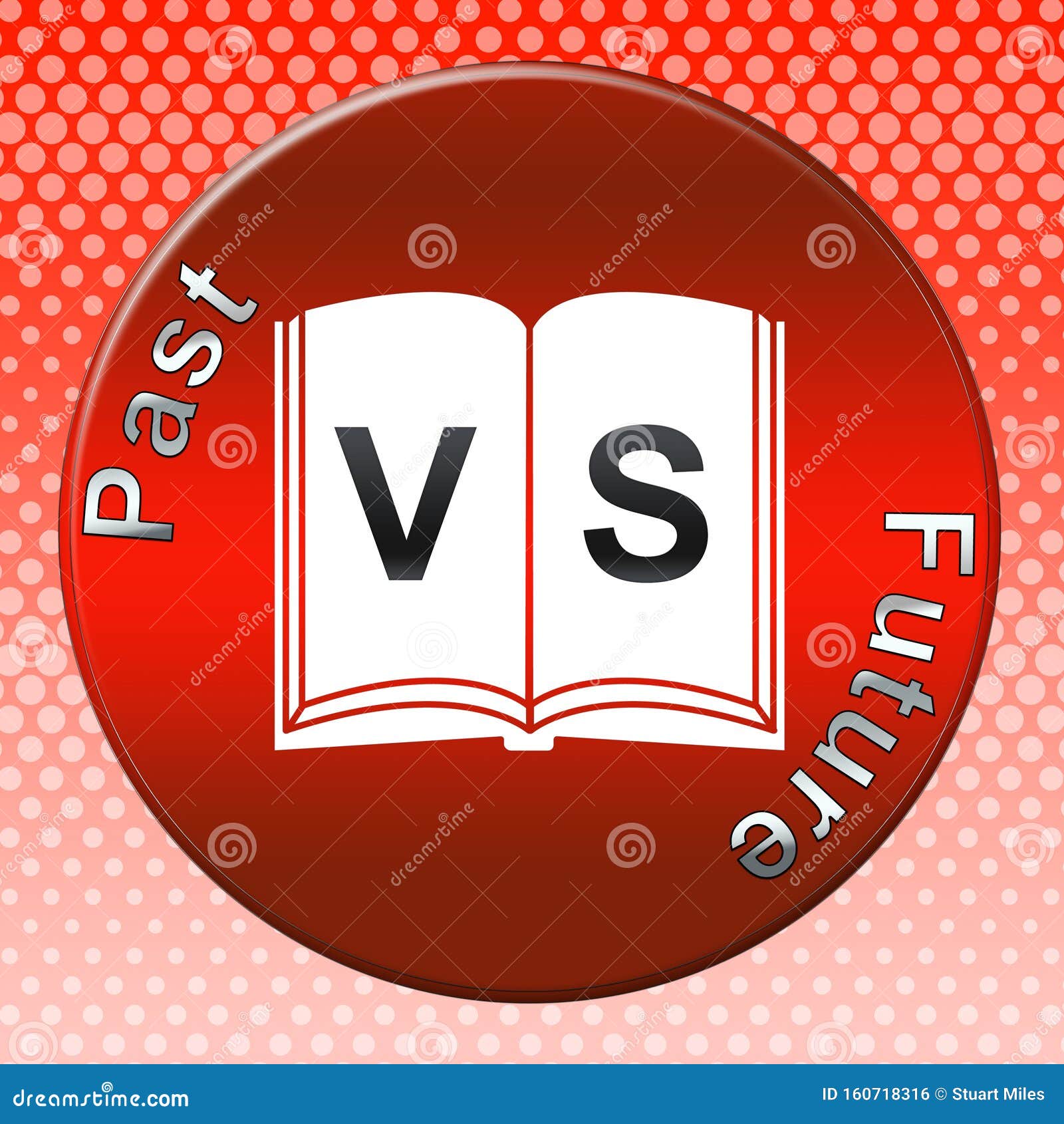 Future Versus Past Icon Comparing History with Upcoming Events - 3d ...