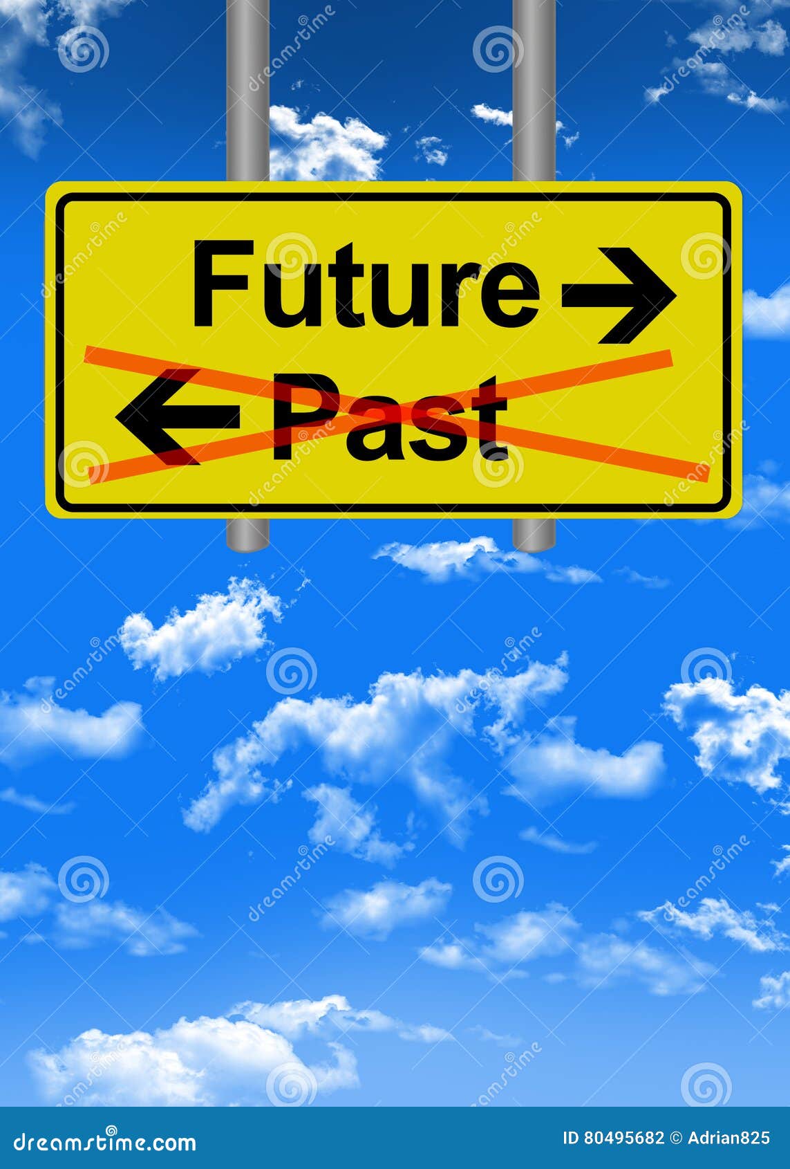 Future Versus Past Timeline Comparing History With Upcoming Events - 3d ...