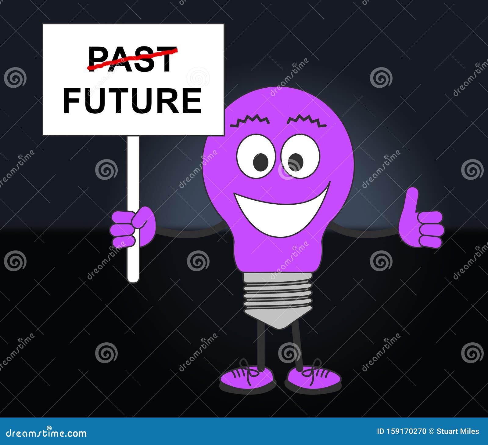 Future Versus Past Timeline Comparing History With Upcoming Events - 3d ...