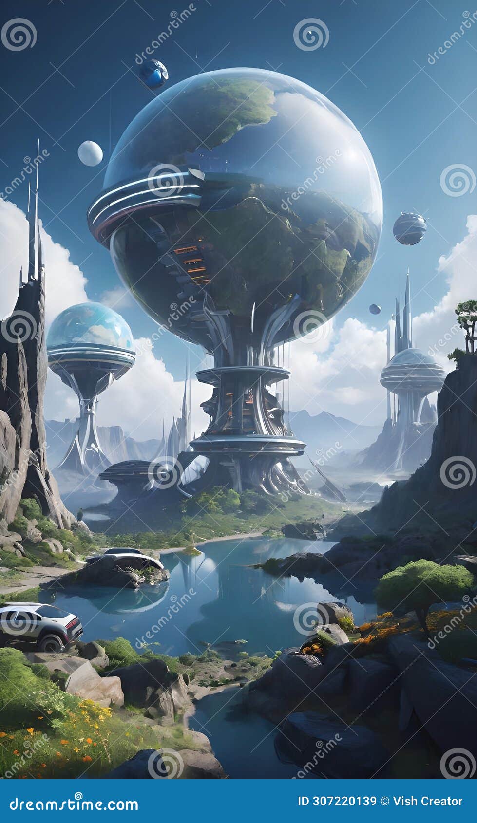 Future View with Upgrade Technology Ai Generated Stock Illustration ...