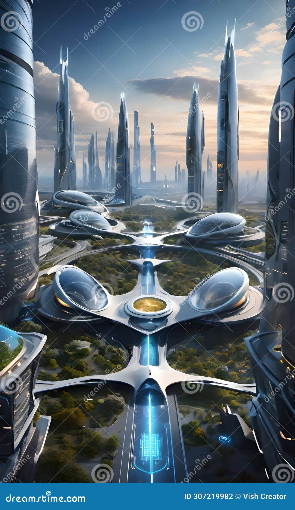 Future View with Upgrade Technology Ai Generated Stock Illustration ...