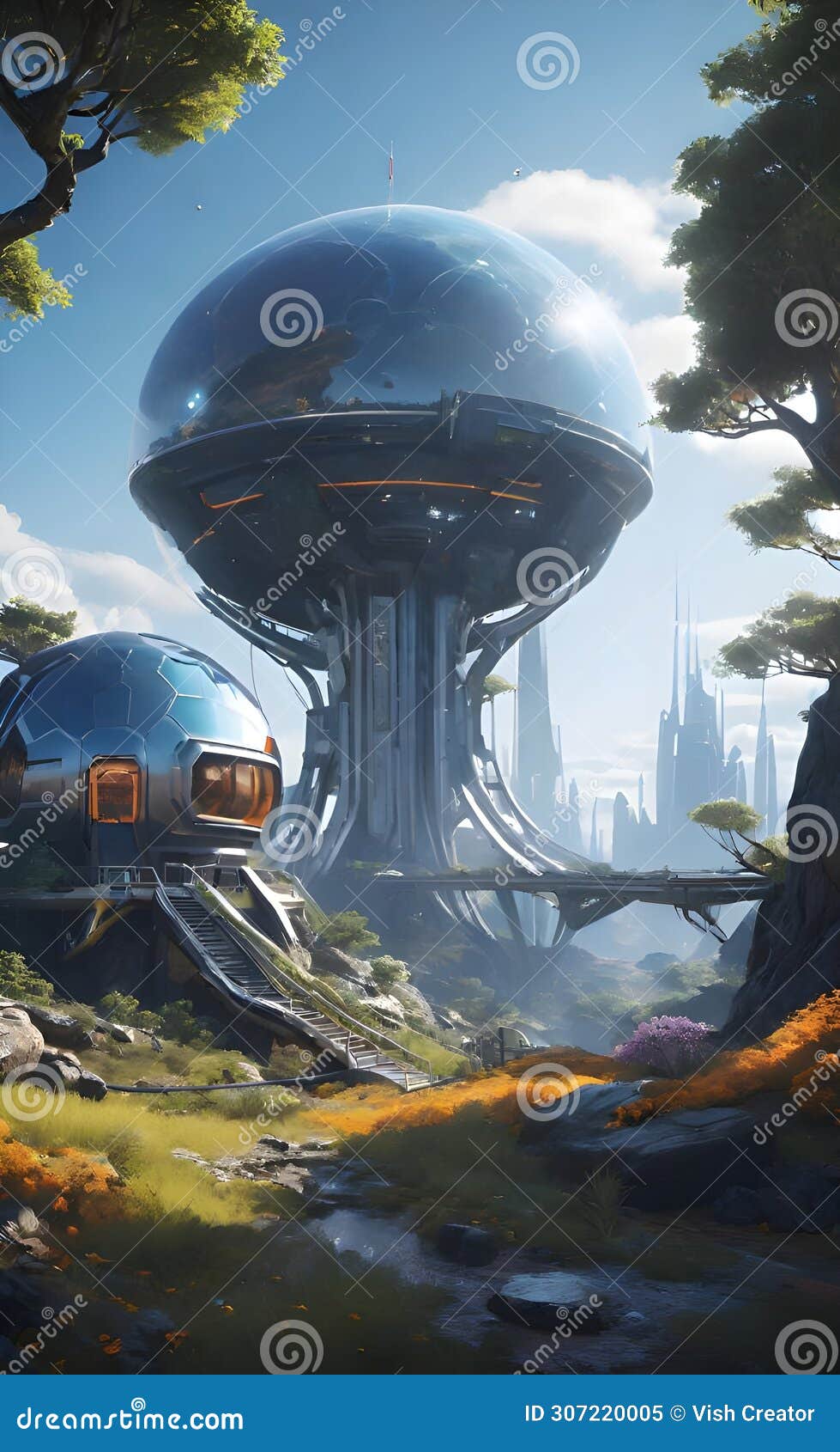 Future View with Upgrade Technology Ai Generated Stock Illustration ...